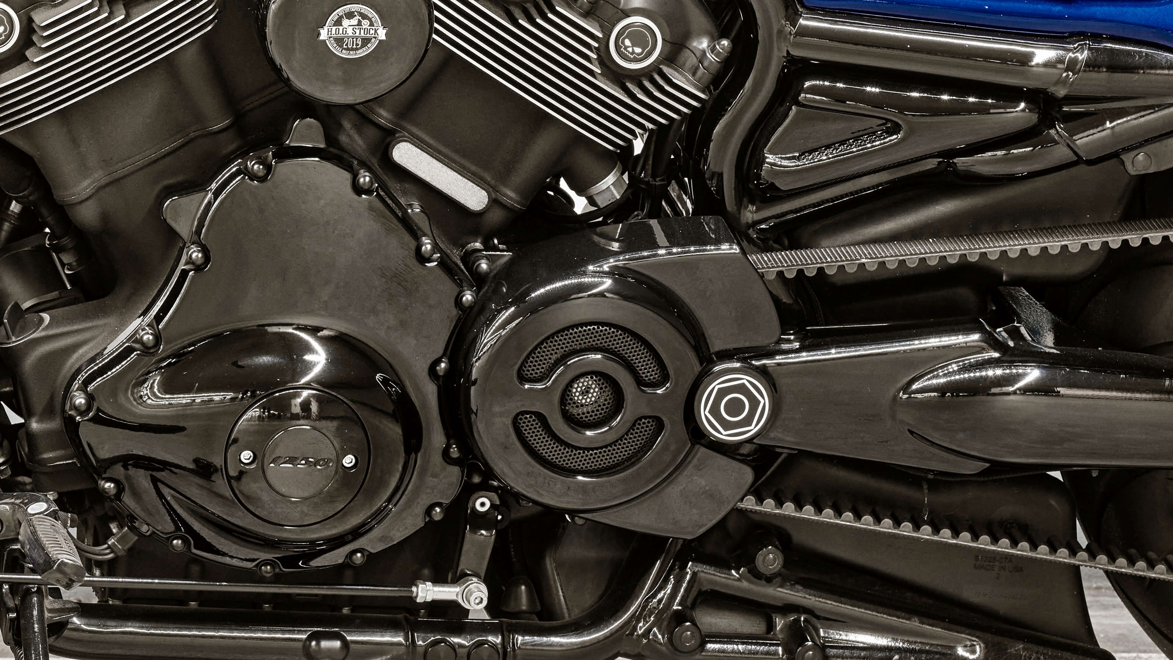 Fototapete - Cooles Motorrad in Sonderanfertigung - Fototapete