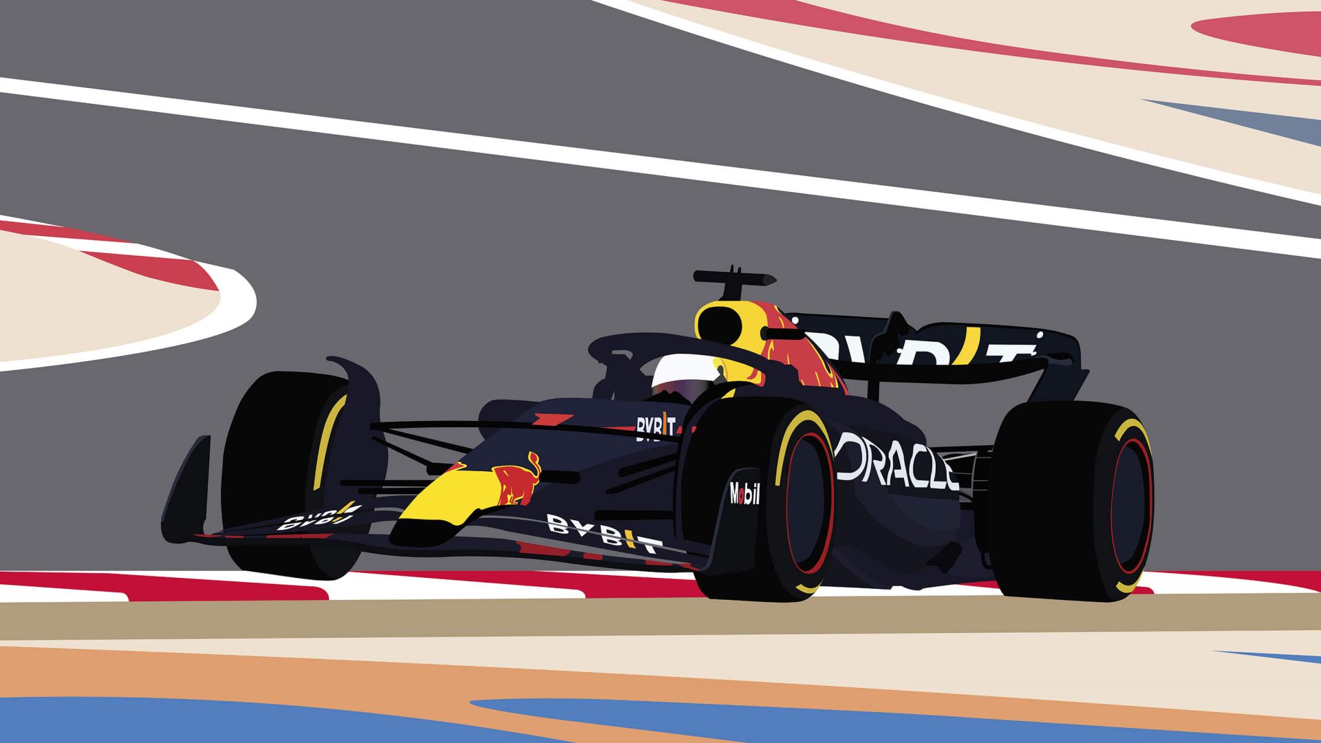 Fototapete - RB Racing Car - Fototapete