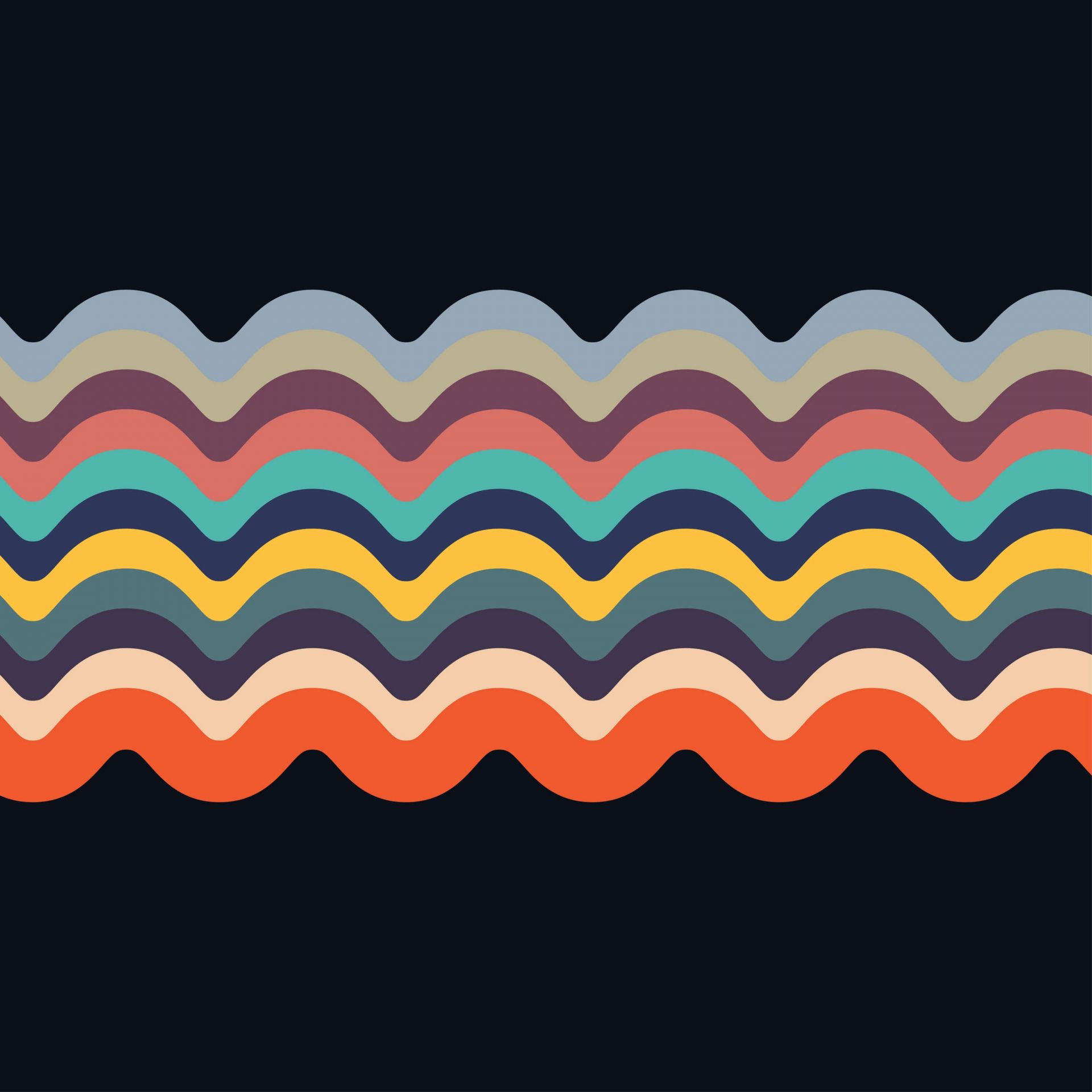 Fototapete - Gewellte Linie - Fototapete