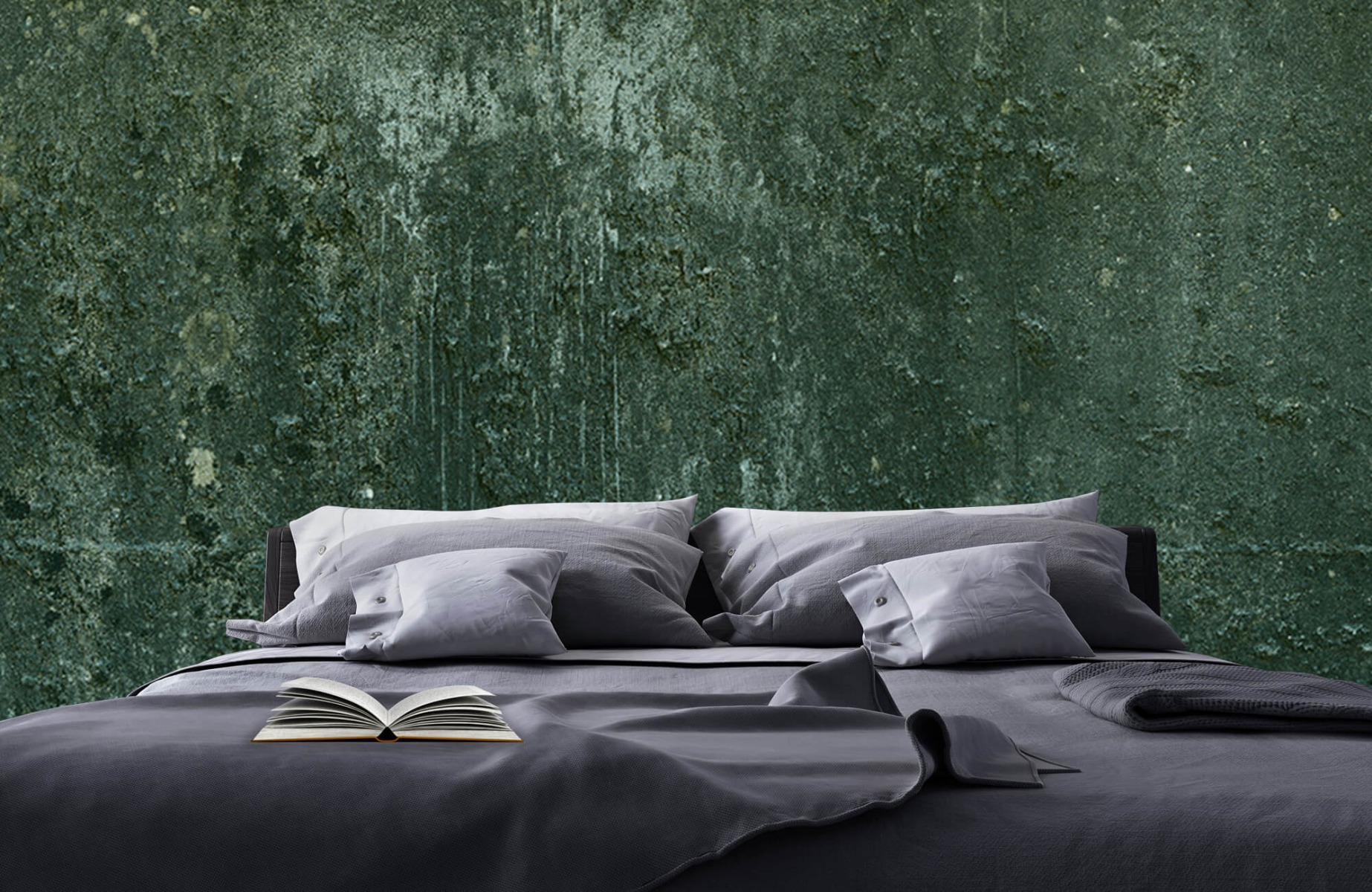 Grüner Beton - Fototapete