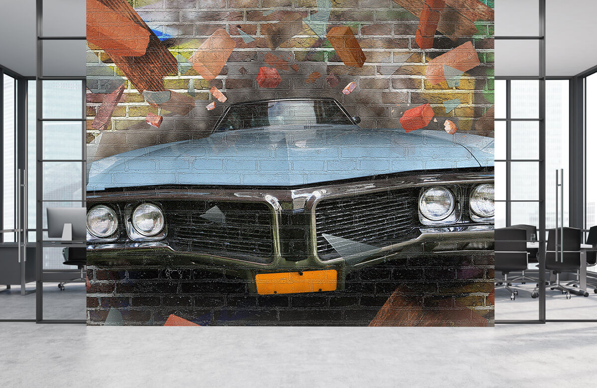 Graffiti-Auto - Fototapete